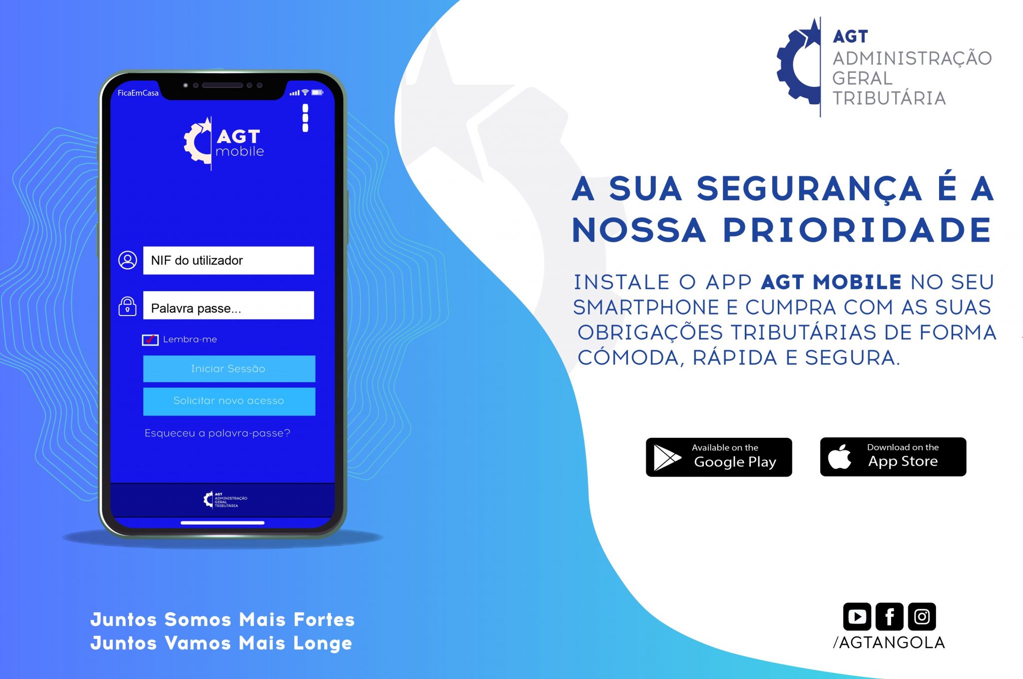 Administração Geral Tributária lançou o aplicativo "AGT MOBILE" - Menos ...