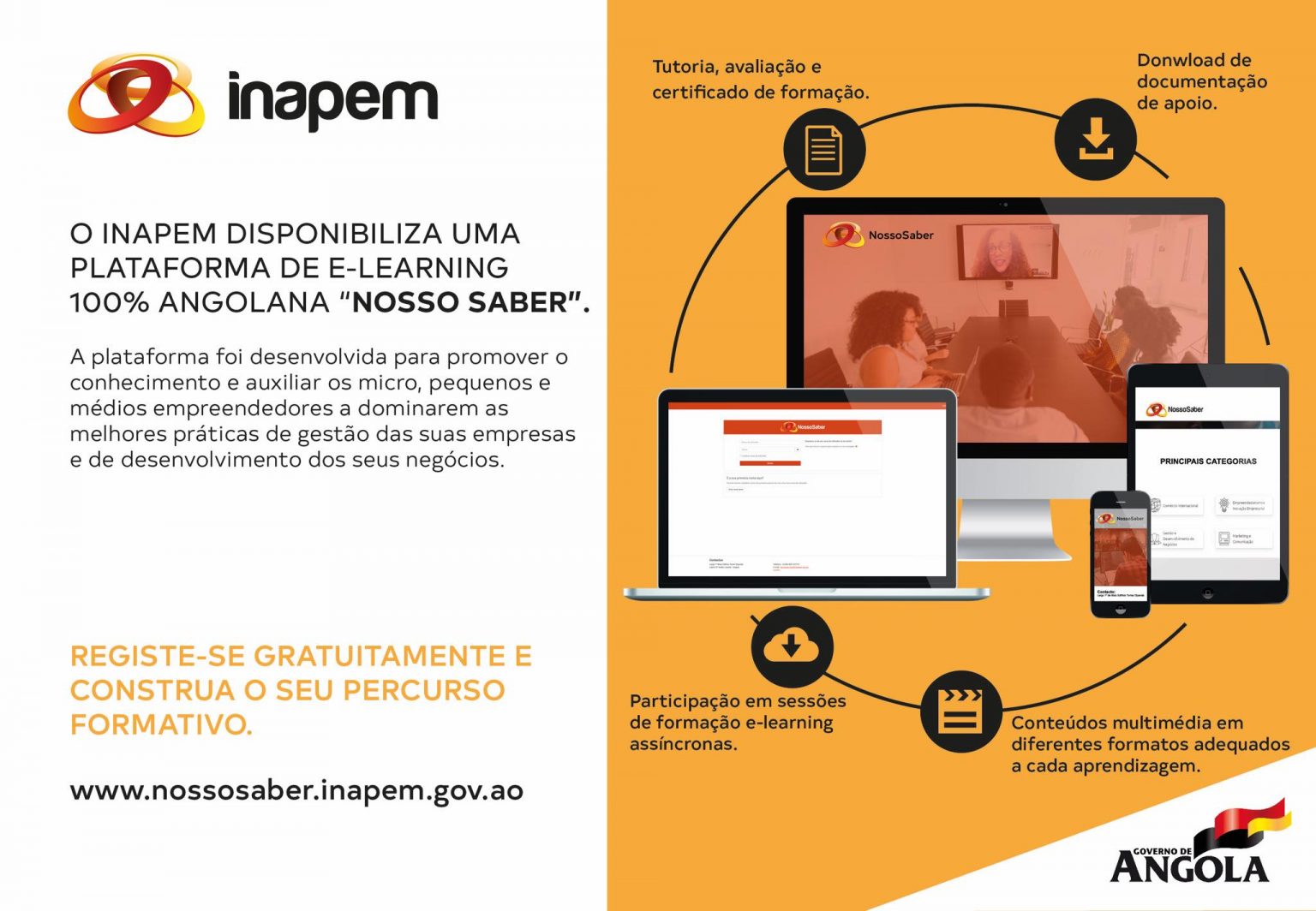 INAPEM disponibiliza plataformas de ensino a distância - Menos Fios