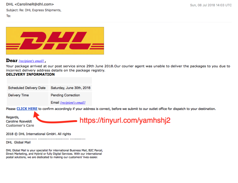 DHL foi a marca mais utilizada nos ataques de phishing durante o 3º trimestre - Menos Fios
