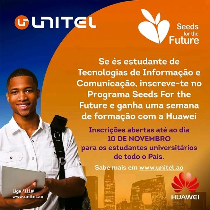 Unitel opens applications for student training at Huawei - Menos Fios